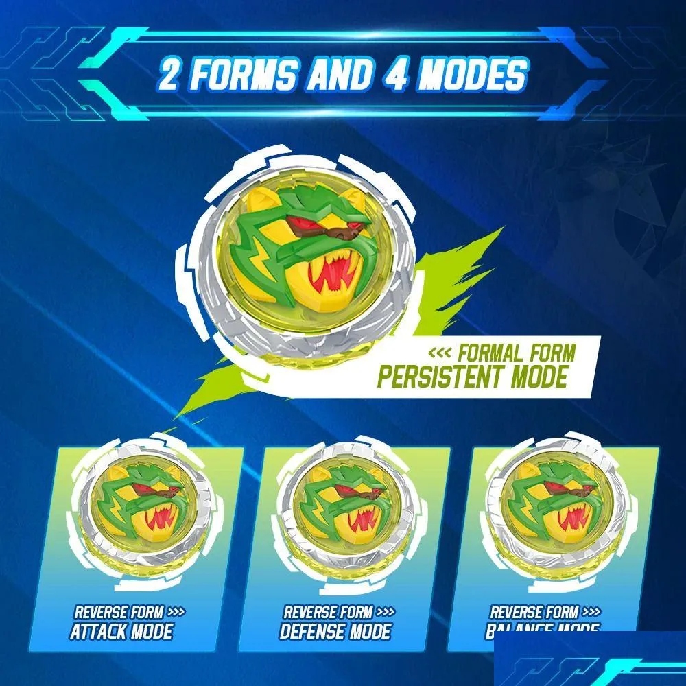 4D Beyblades Infinity Nado 6 Power Pack Leopard 39cm Beyblade Excalibur ...