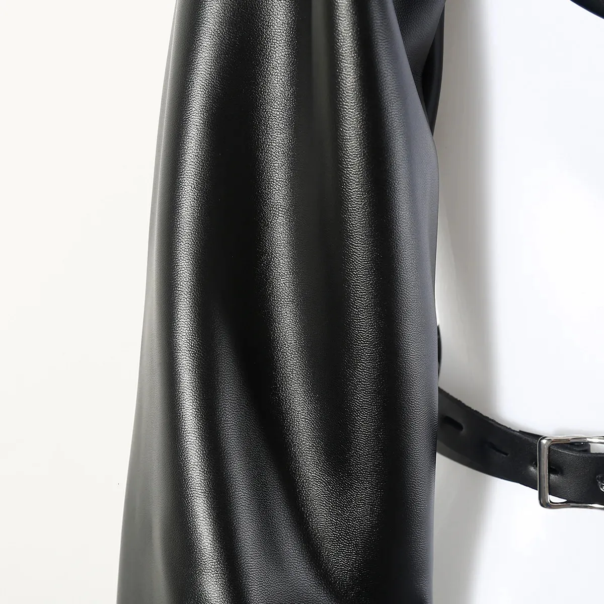 Bondage Restraint Jacket: PU Leather Arm Binder, Bed Restraints, BDSM ...