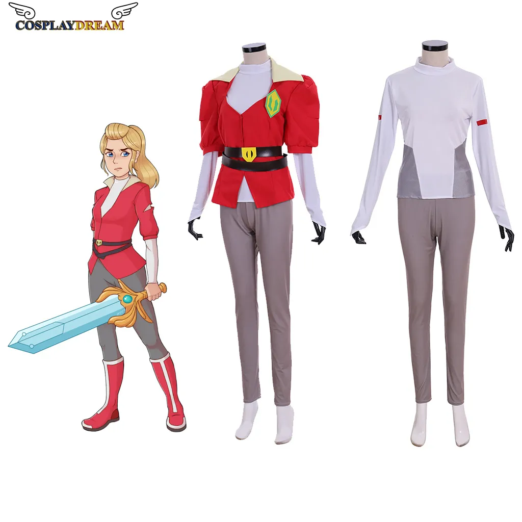 She Ra And The Princesses Of Power Adora Lady Tsunade Cosplay Red Suit ...