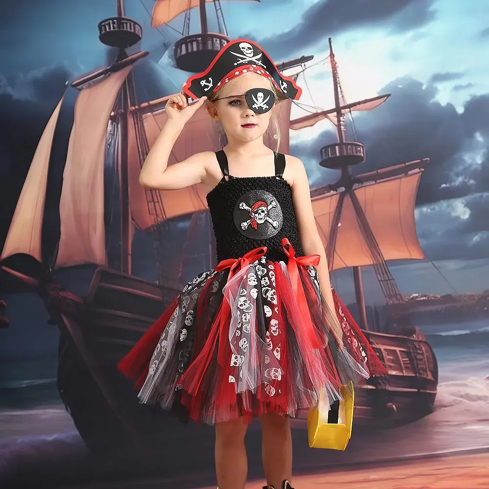 Pirate Costumes Female Kids' Adventurer Outfit: Caribbean Inspired ...