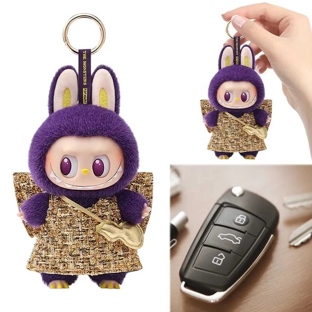 Labubu Plush Cinnamoroll Plush Keychain Purple Kaii Backpack Pendant ...