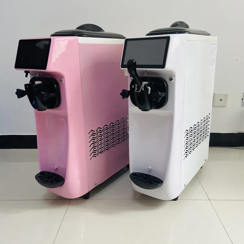 Mini Ice Cream Maker - Intelligent LED Display, 110V/220V - Homemade ...