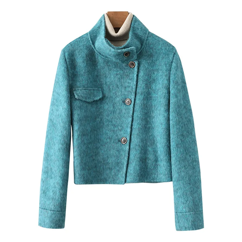 Ladies Camel Wool Coat, New Style Double Faced Wool Short Coat For ...