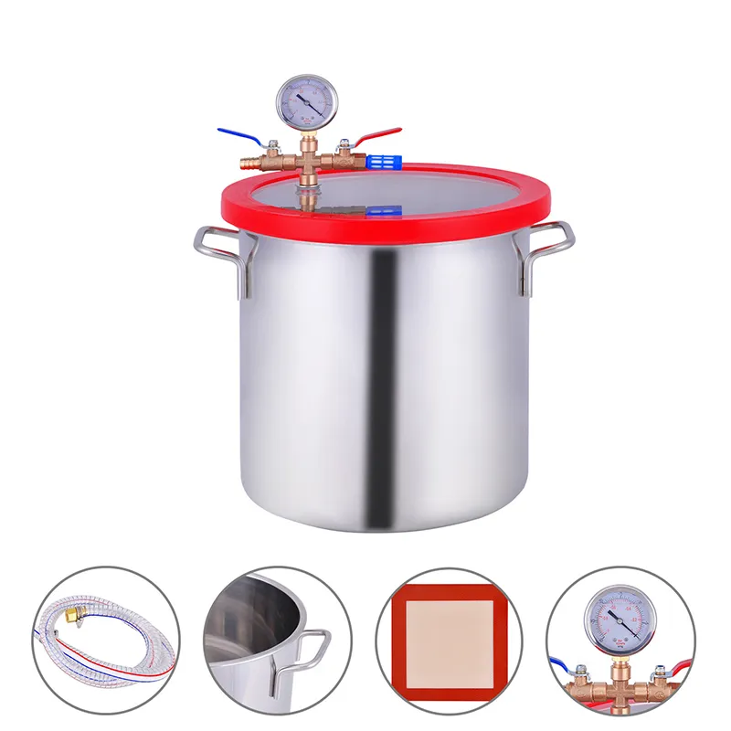 DHgate.com:3 Gallon Vacuum Degassing Chamber Kit - 12L Stainless Steel ...
