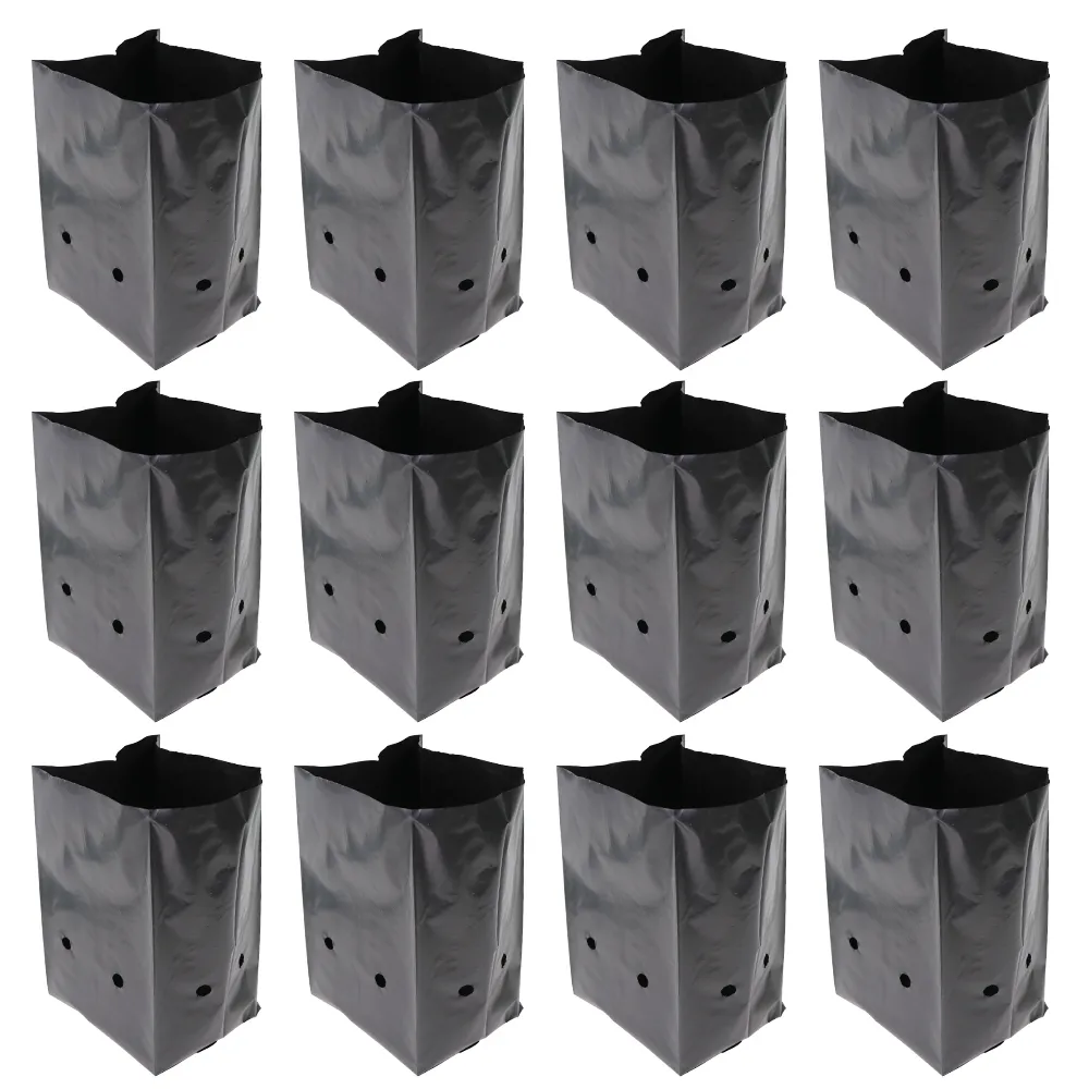 100/Seed Starter Bags - Biodegradable Plant Nursery Bags with Drainage ...