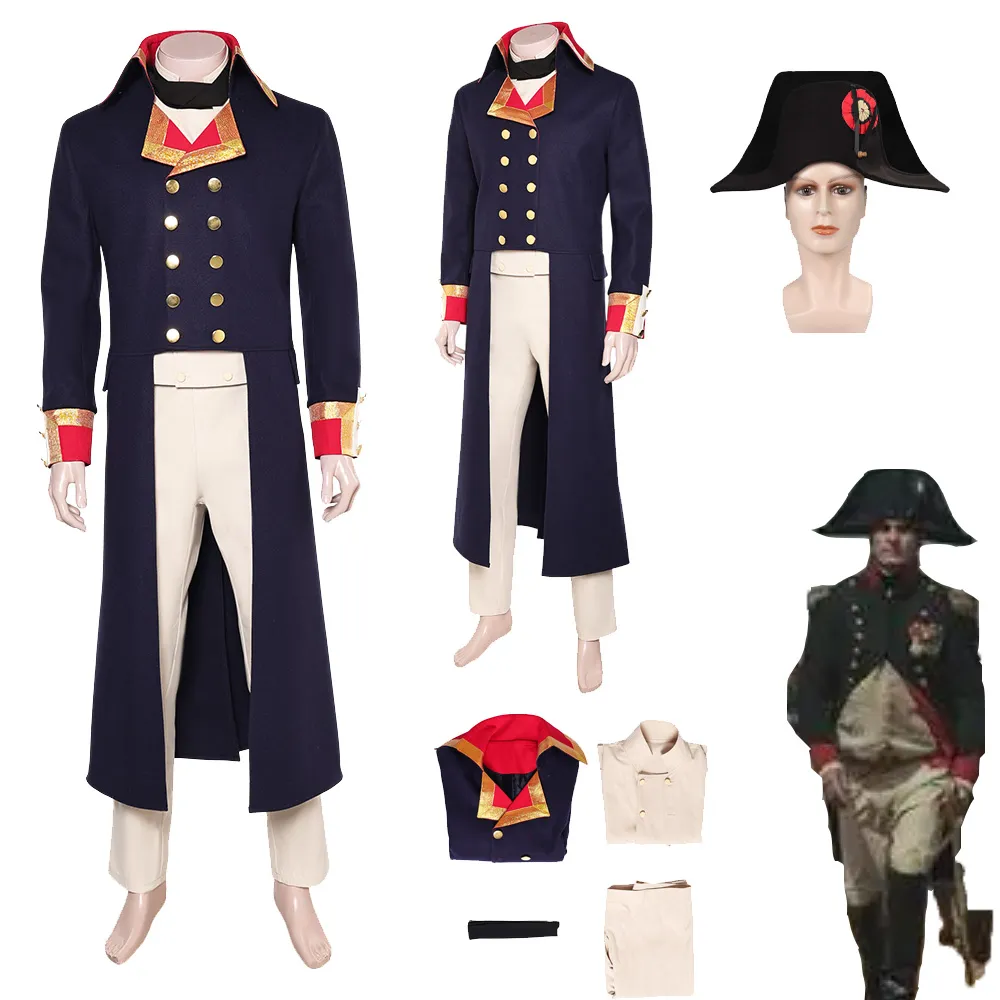 Napoleon Movie Cosplay Costume For Men Shirt, Coat, Pants & Hat Set ...