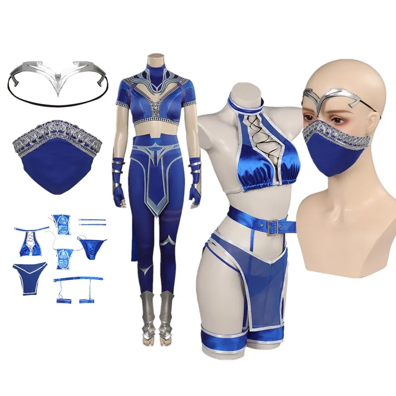 Mortal Cos Kombat Runa Cosplay Full Set For Adults Includes Cosplay Pants, Top, Gloves, And Mask ...