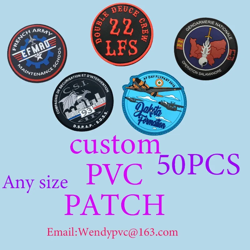 PVC Patches 2D & 3D Flexible Emblems: Cool Clothing Patches For Vests ...
