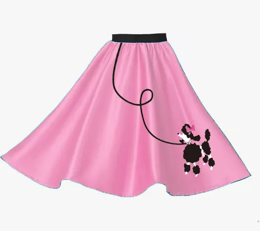Girls' Retro Party Dress - 50s 60s Vintage Style Poodle Skirt Outfit ...
