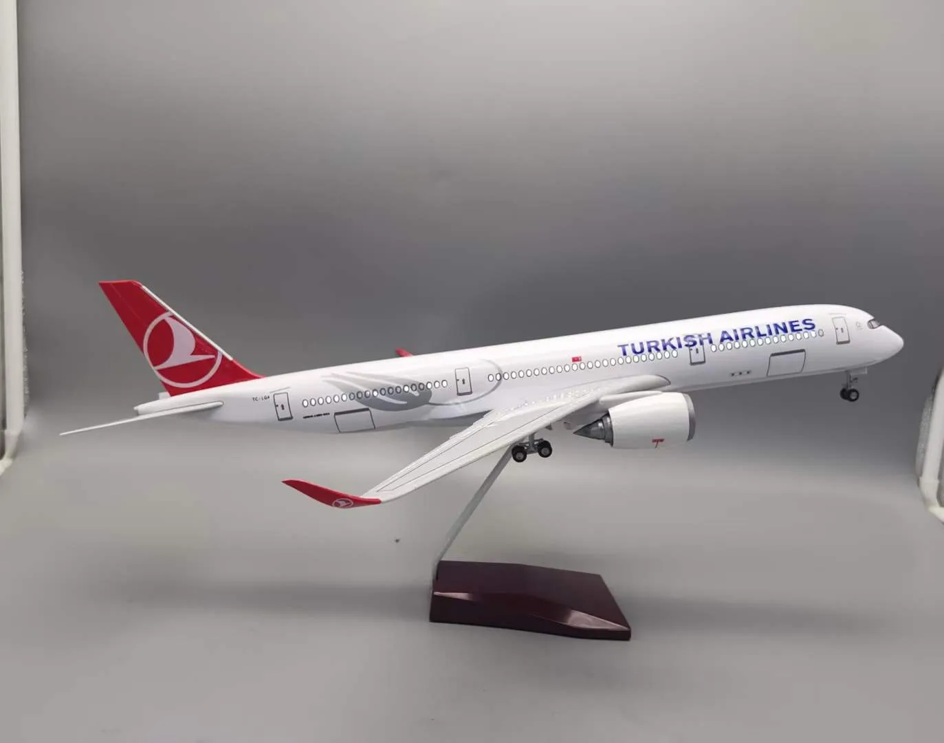 1:125 Full Scale Airbus A350 900 Turkish Airlines Airplane Model With ...