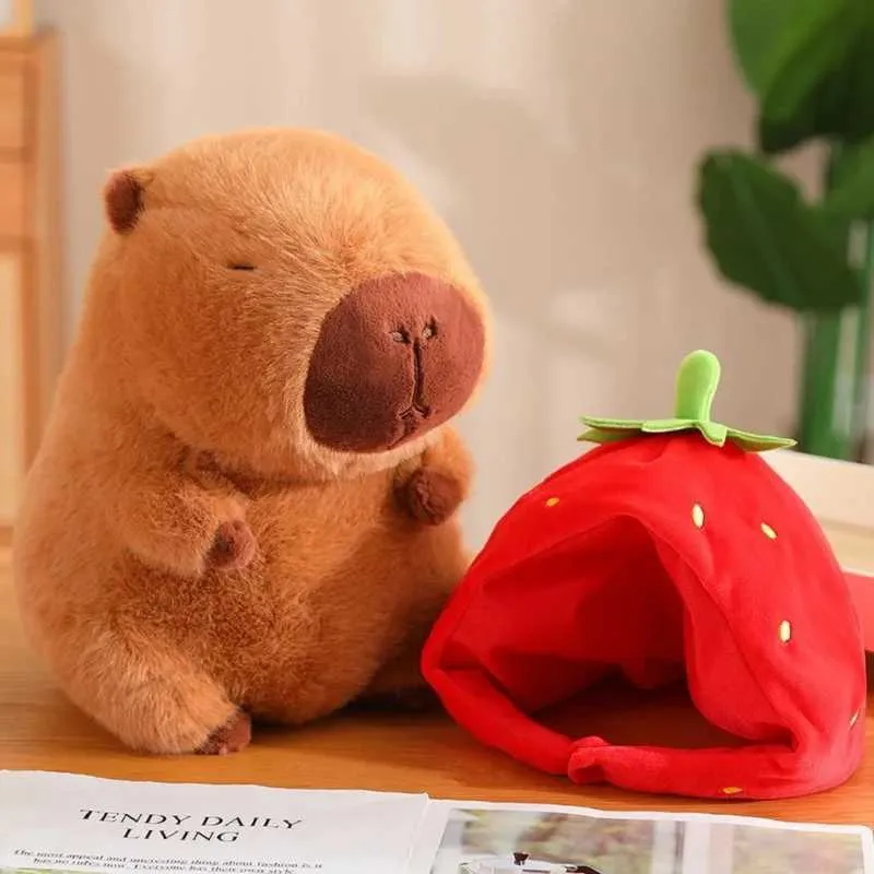 Capybara Plush Simulation Capibara 23cm Cute Anime Fluff Poppet Toy For ...