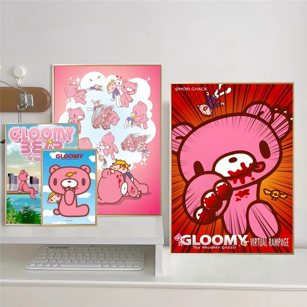 Cartoon G Gloomy Bear Poster Sticky HD Quality Wall Art Retro Posters ...