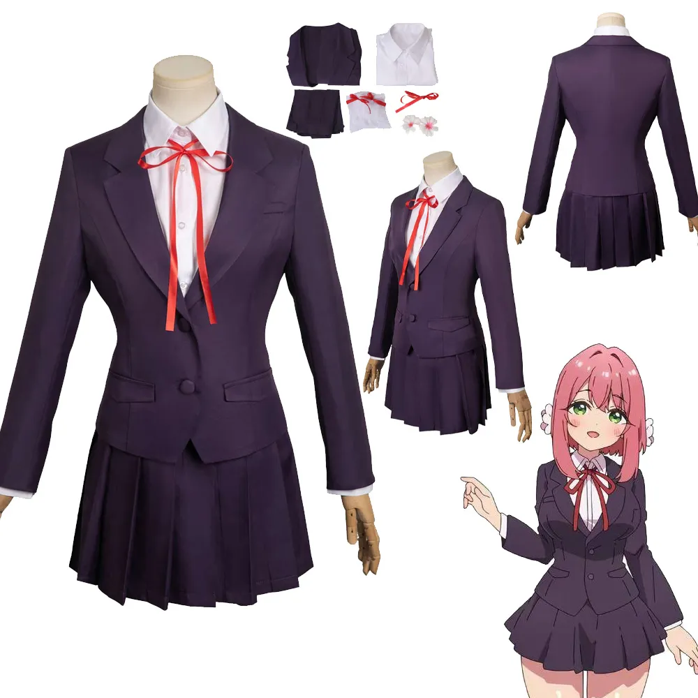 Hanazono Hakari Anime Cosplay Outfits For Women The 100 Girlfriends Who ...