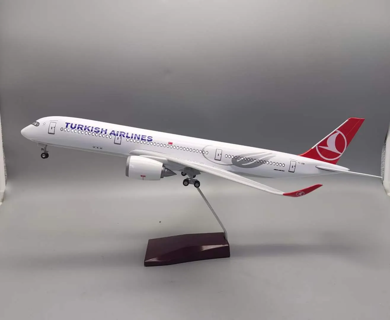 1:125 Full Scale Airbus A350 900 Turkish Airlines Airplane Model With ...