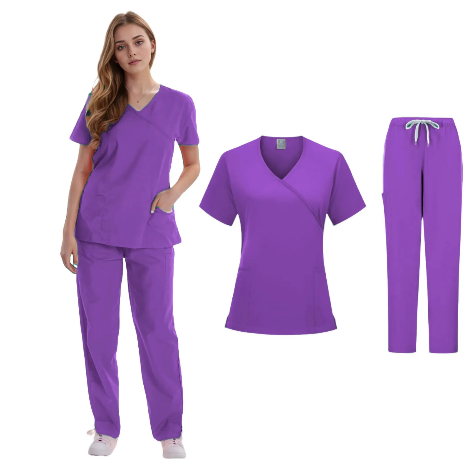 Clinical Uniforms Woman Uniforme Clinica Dental Joggers Scrubs Scrub ...