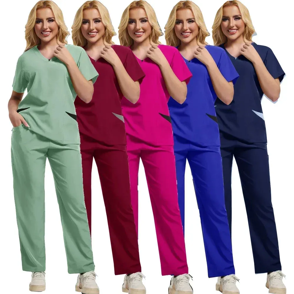 Medical Scrubs Unisex Set: Professional Healthcare Apparel, Lightweight ...