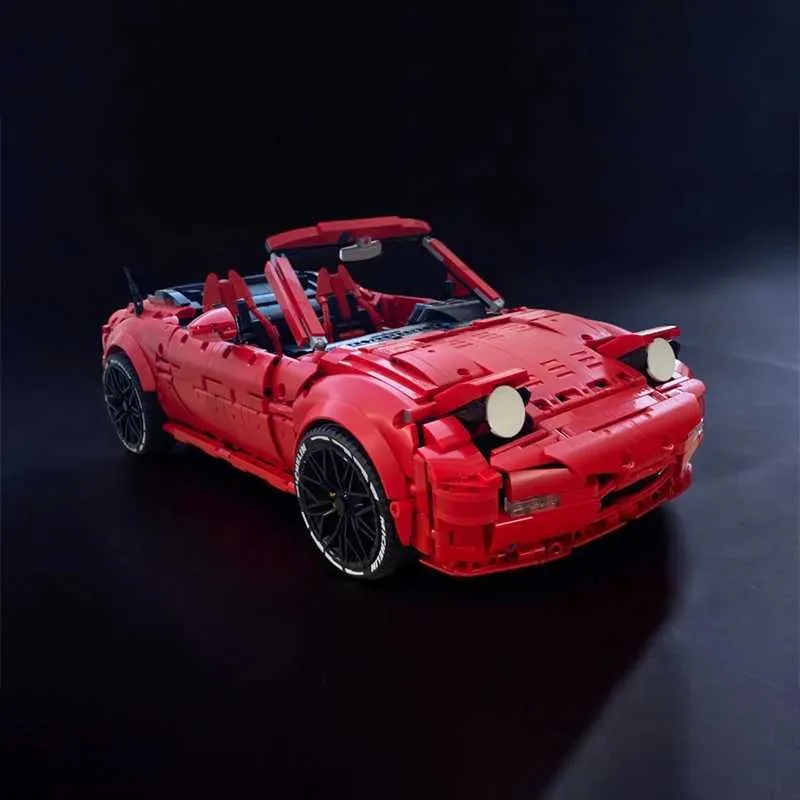 Moc Technical Mazda MX5 Supercar Model Waffle Building Blocks Perfect ...