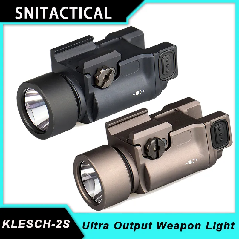 Tactical KLESCH 2S Ultra Output LED Weapon Zoomer Light 500 Lumens For ...