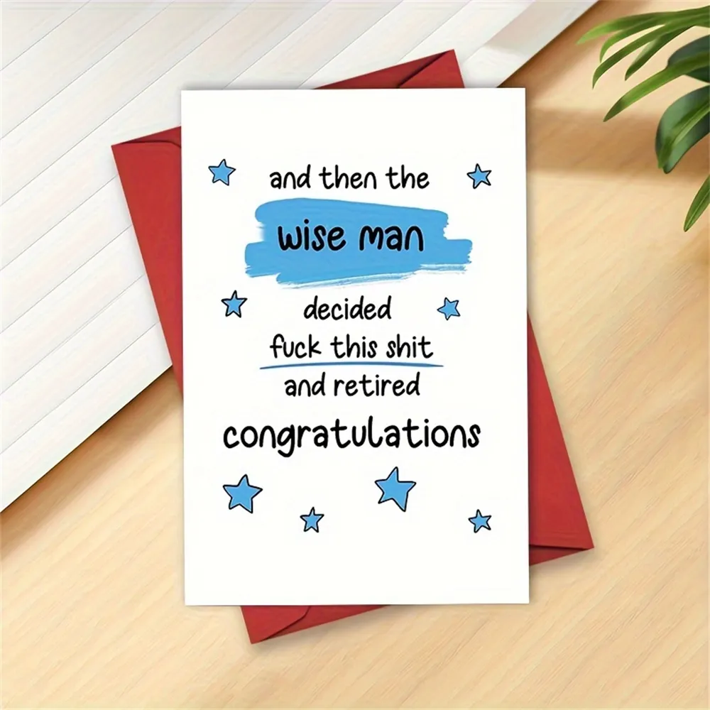 Superannuation Invitation Card For Men Funny And Happy Gift For ...