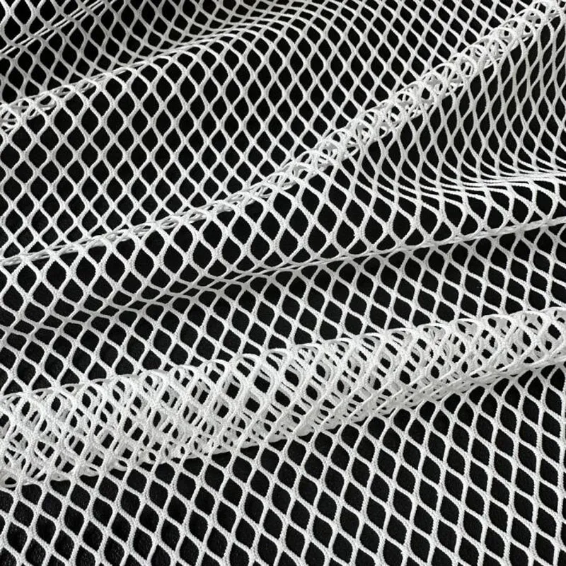 Big Hole Fishnet 2 Way Stretch Mesh Fabric, Diamond Design, 63 in 160 ...