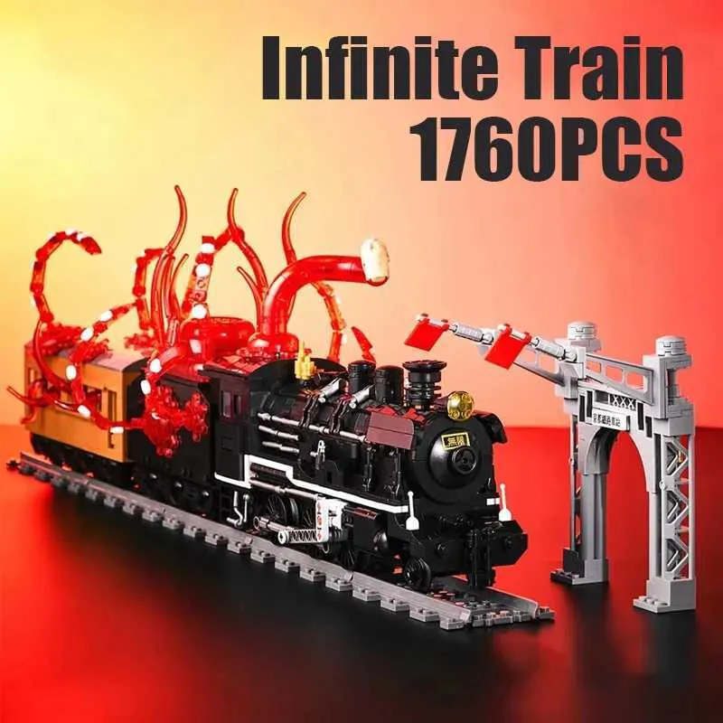 Infinite Train Monster Tentacles Titanic Building Blocks Steam Train ...