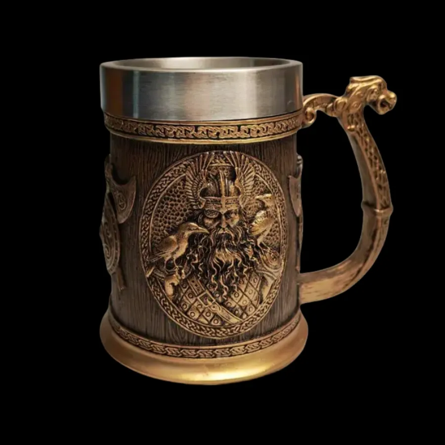 Vintage Viking Mars Beer Mug Medieval With Embossed Eagle And Pirate ...