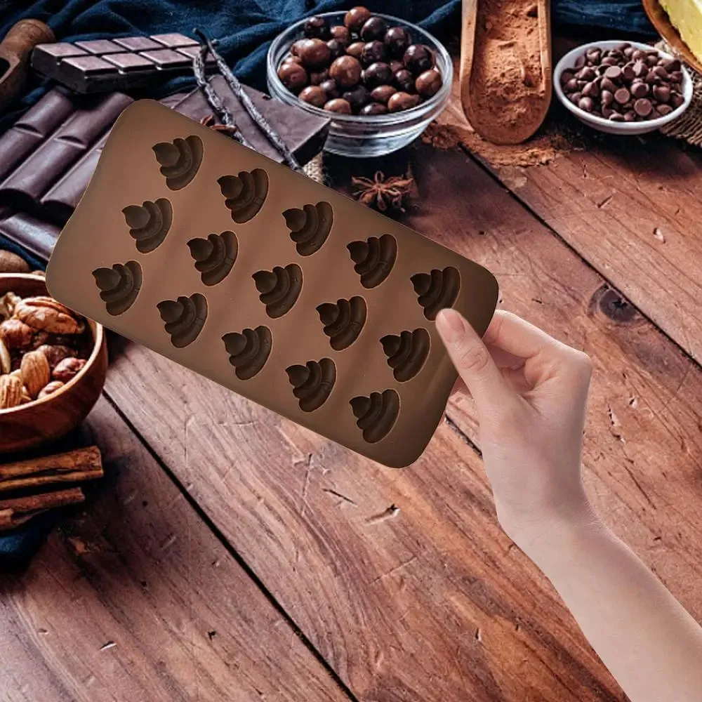 Silicone Chocolate Mold, Mini Poop Smile Face Pig Shaped, DIY Cake Soap ...