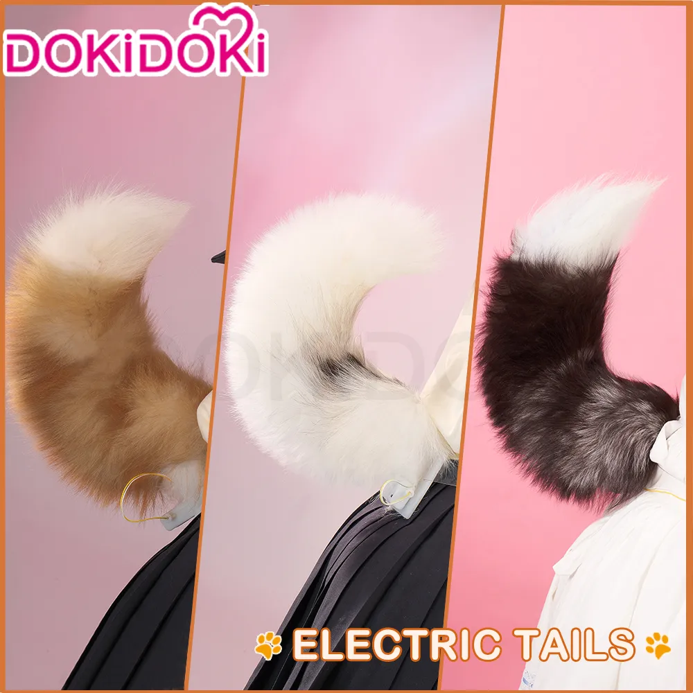 Cosplay Tail Anime Dog Toys: Plush Animated Costume Wolf Tail With ...