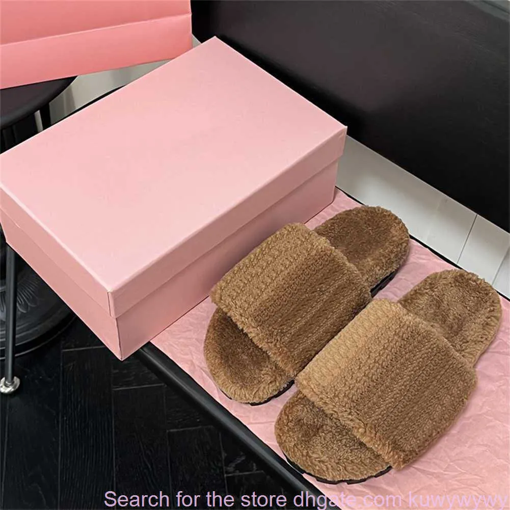 Women's Cotton Pink Fuzzy Slippers With Lamb Hair And Fleece Lining ...
