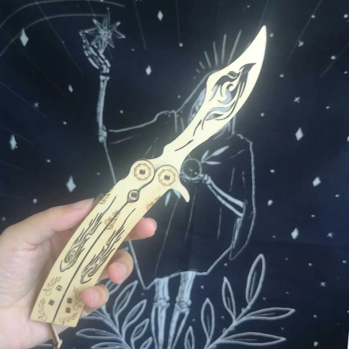 Handmade 3D 6 Wooden Puzzle Set Fire Phoenix, Butterfly, Knife ...