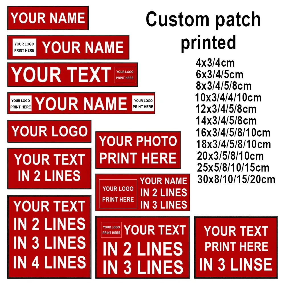 Military Embroidered Patches Custom Personalized Name Badge Hook ...