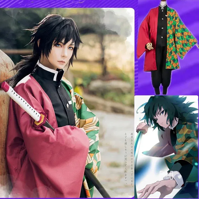 Anime Demon Slayer Kimetsu No Yaiba Tomioka Giyuu Cosplay Costume Women ...