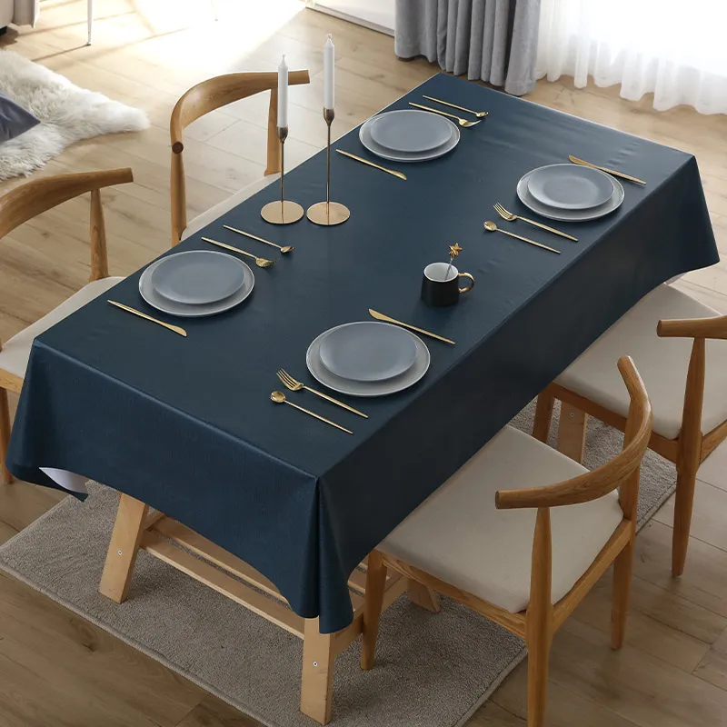 W418 Waterproof Rectangular Tablecloth Oil Proof, Scald Resistant, Wash ...