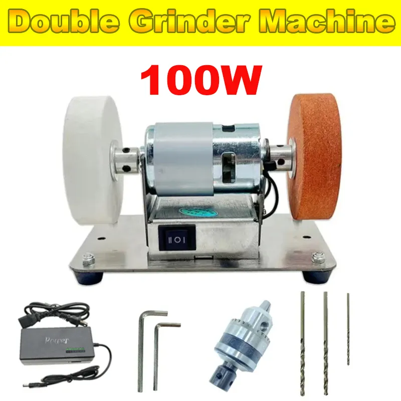 Electric Grinding Wheel Machine: Tabletop Grinder With 100W Motor For ...