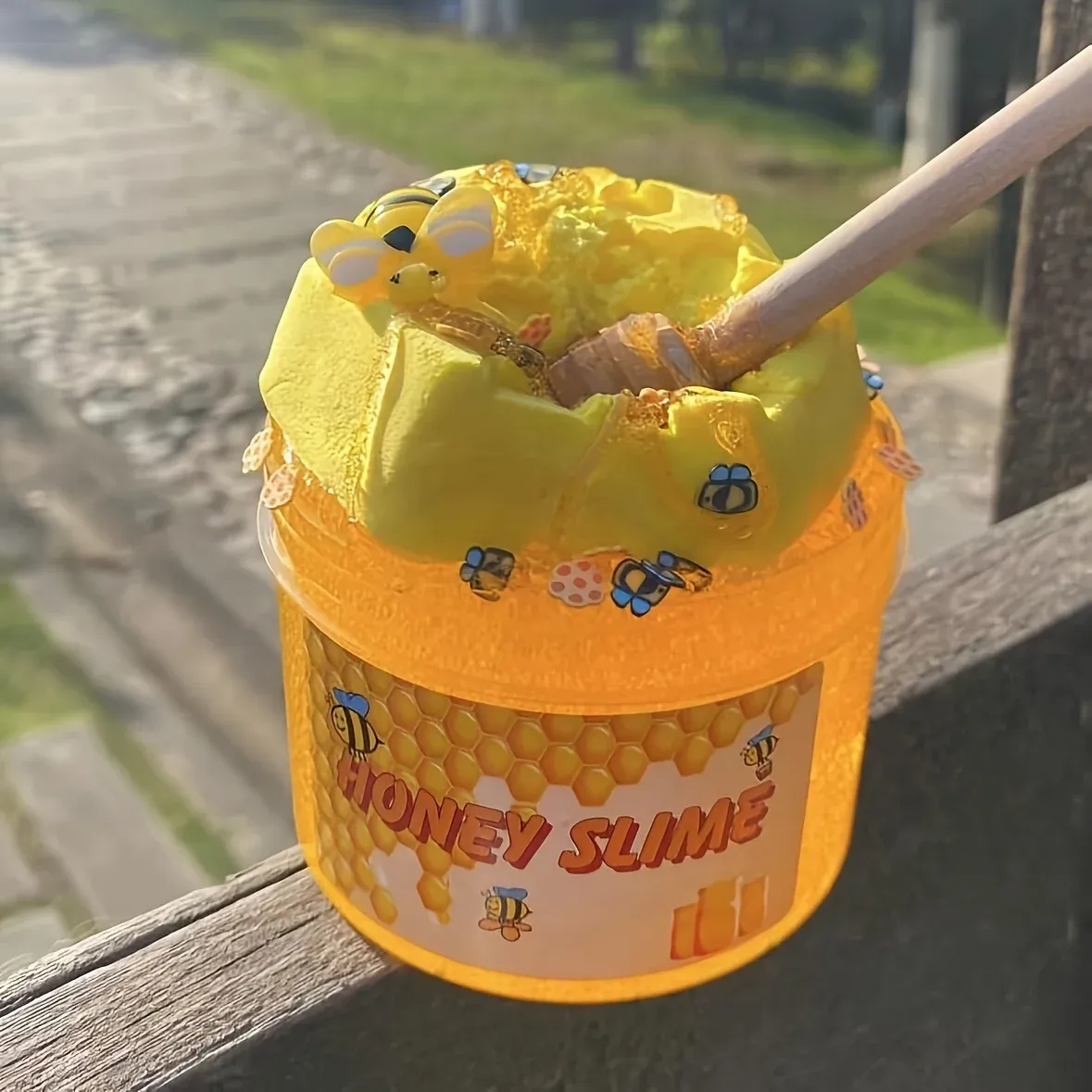 DIY Honey Slime Honey Shop Set Yellow Transparent Slime Honey Shop And ...