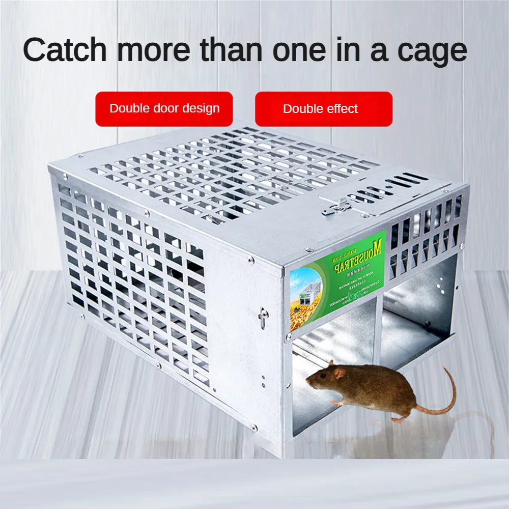Rat Cage: Self Locking Iron Net Mousetrap, Mice Catcher, Humane Rodent ...