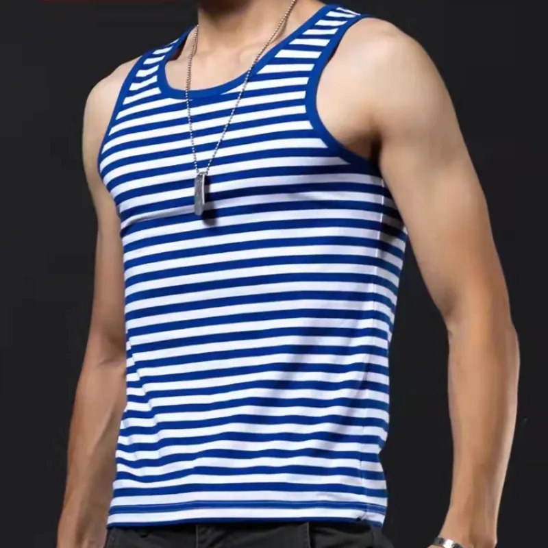 Soviet Russian Airborne Troops VDV Mens Stripes Vests 100% Cotton O ...