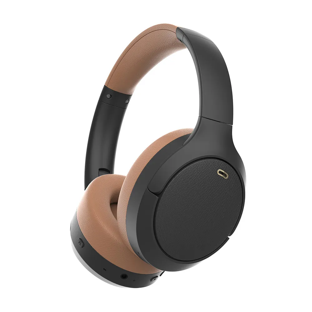 ANC Headband Noise Cancellation Bluetooth Headset Foldable Wireless ...