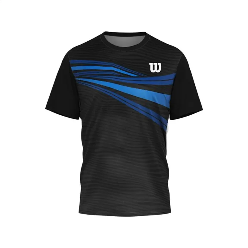 Badminton T-Shirt For Men Table Tennis Sports Outdoor Run Fitness Short ...
