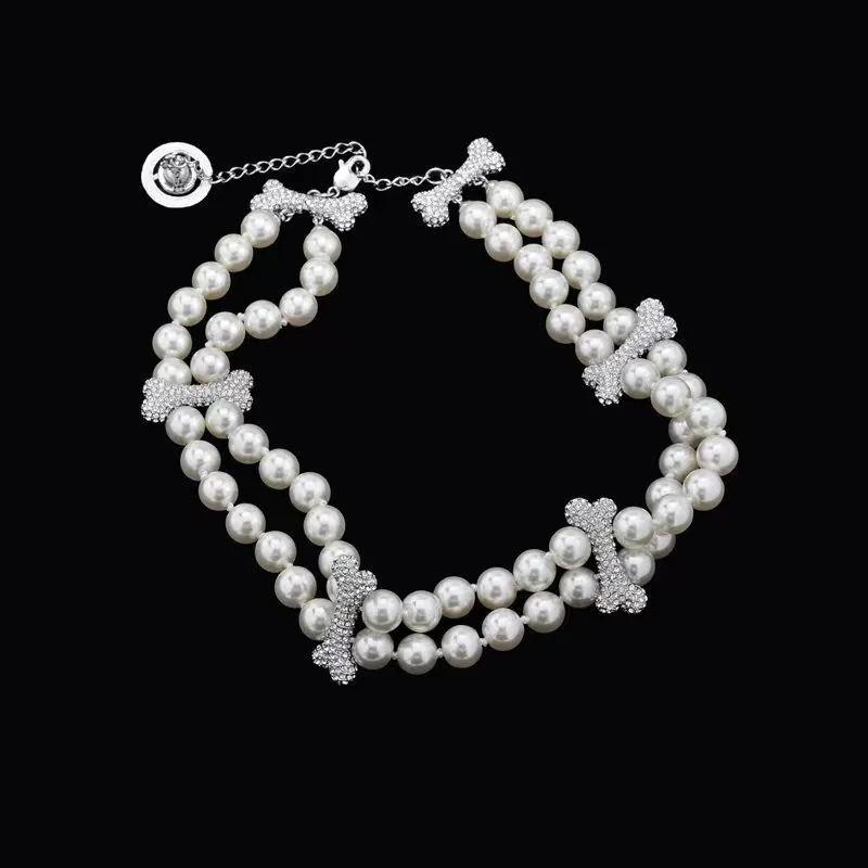 Designer Westly Woodly Queen Dowager Double Layer Pearl Black Stone ...