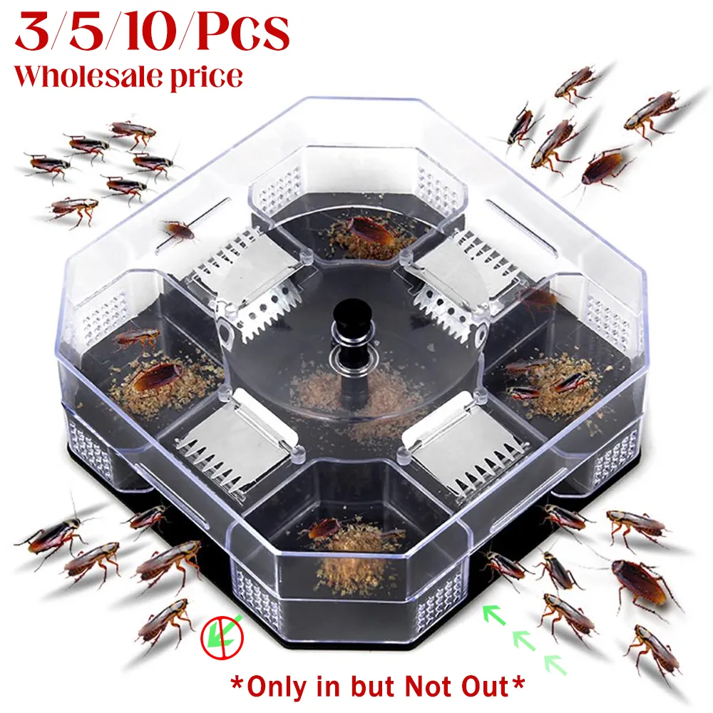 Reusable Cockroach Traps Box: Catch & Release, Non Toxic Pest Control ...