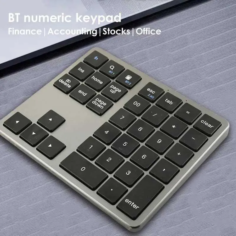 Portable Wireless 35 Key Computer Number Microsoft Keypad For Personal ...