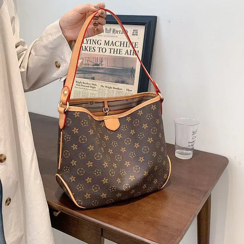 Ladies Leather Messenger Bag: Elegant Embossed Shoulder Bag With ...