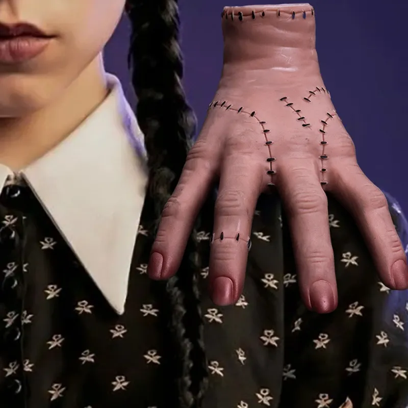Wednesday Addams PVC Things Hand Cosplay Figurine Addams Family Decor ...