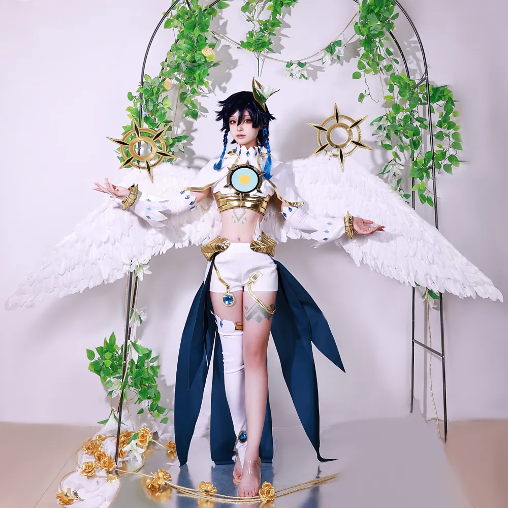Venti God Ssr Cosplay Costume Genshin Impact Anemo Archon Full Set