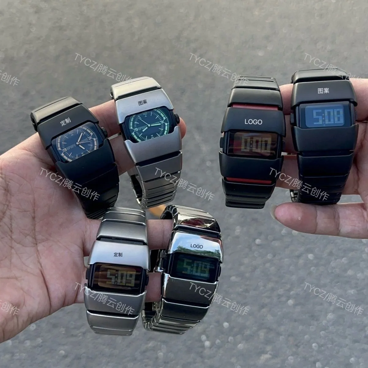 Millennium Y2K Revolt TY Vintage Men's Quartz Digital Watch For Men ...