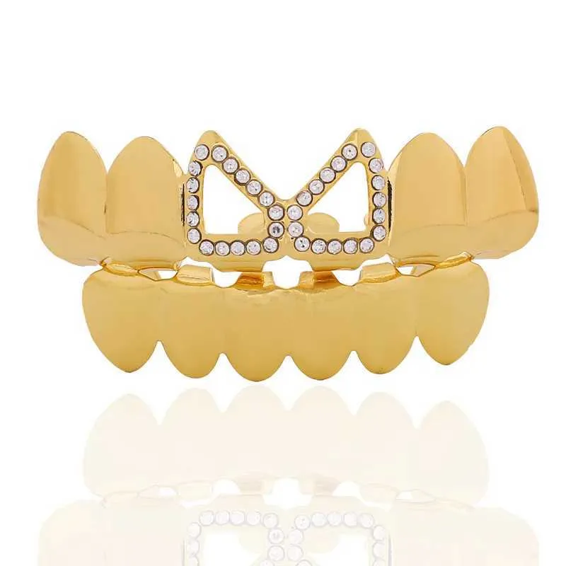 Body JewelryXJ 6 Teeth CZ Grillz Top & Bottom Shiny... From Oriental ...