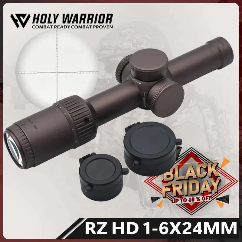Holy Warrior Tactical RZ HD 6X24 HD RIFLE SCOPE Airsoft Optic Rifle ...