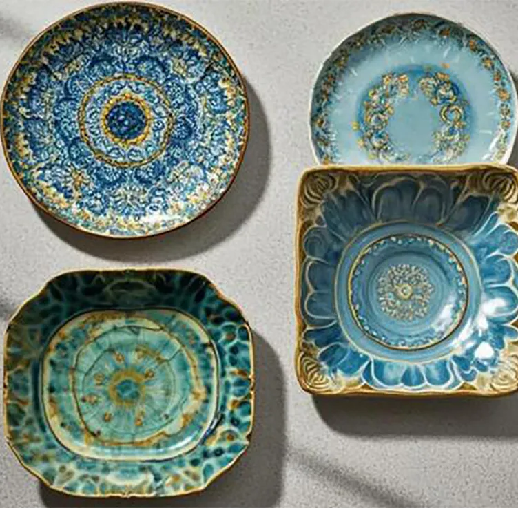 Personalized Western Plate Tableware Dark Decoration... From ...