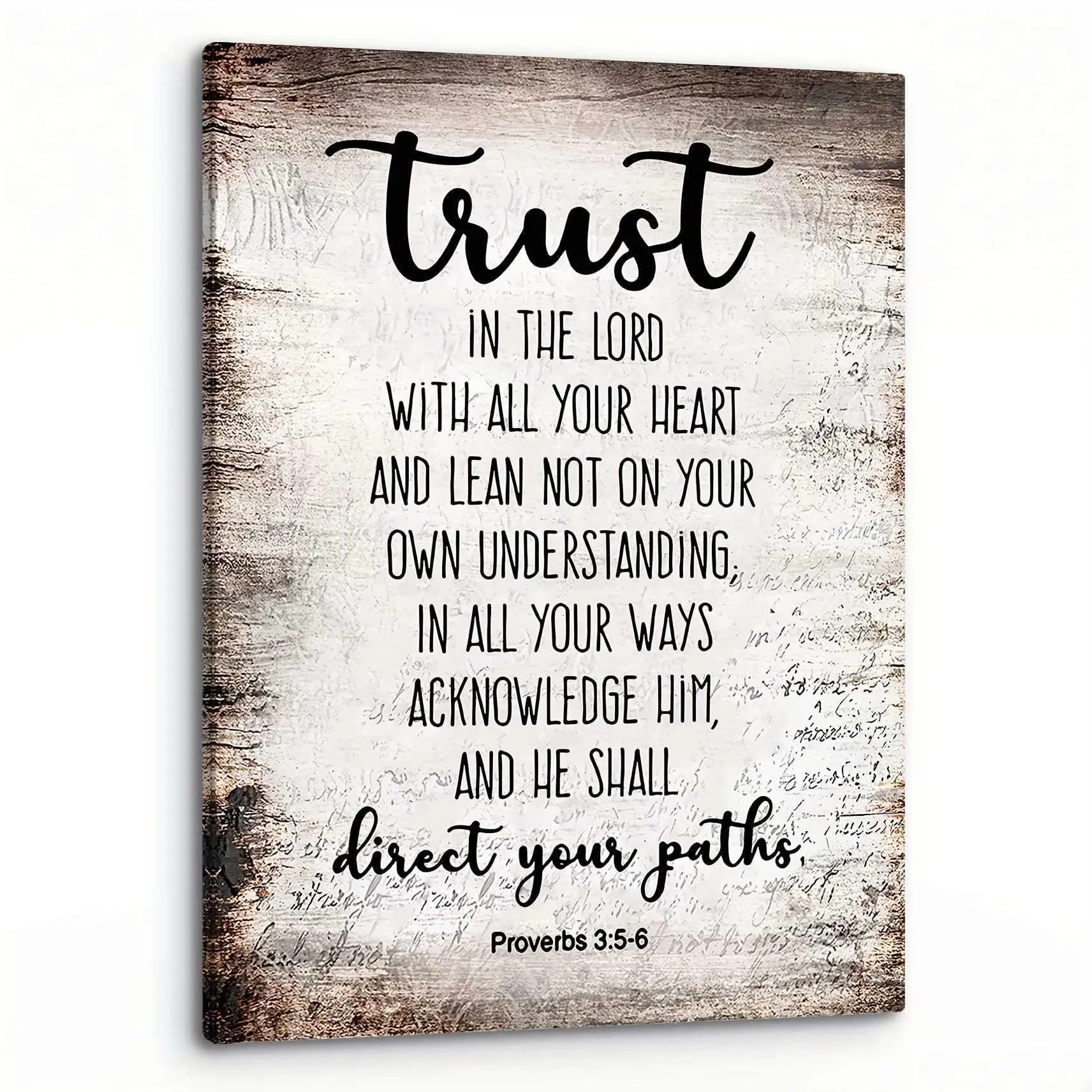 Christian Bible Quote Canvas Verses For Home, Office, And Church Decor ...